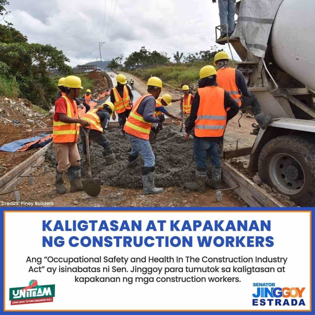 Kaligtasan at Kapakanan ng Construction Workers – Jinggoy Ejercito Estrada