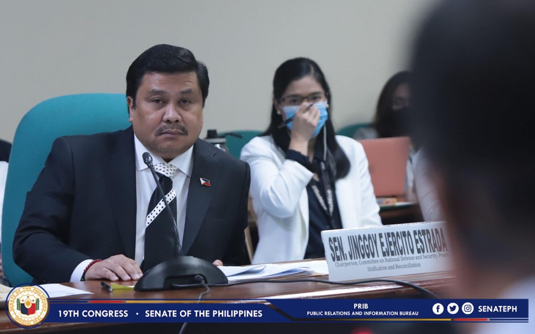 Senator Jinggoy Ejercito Estrada Convenes Senate Defense Committee for ...