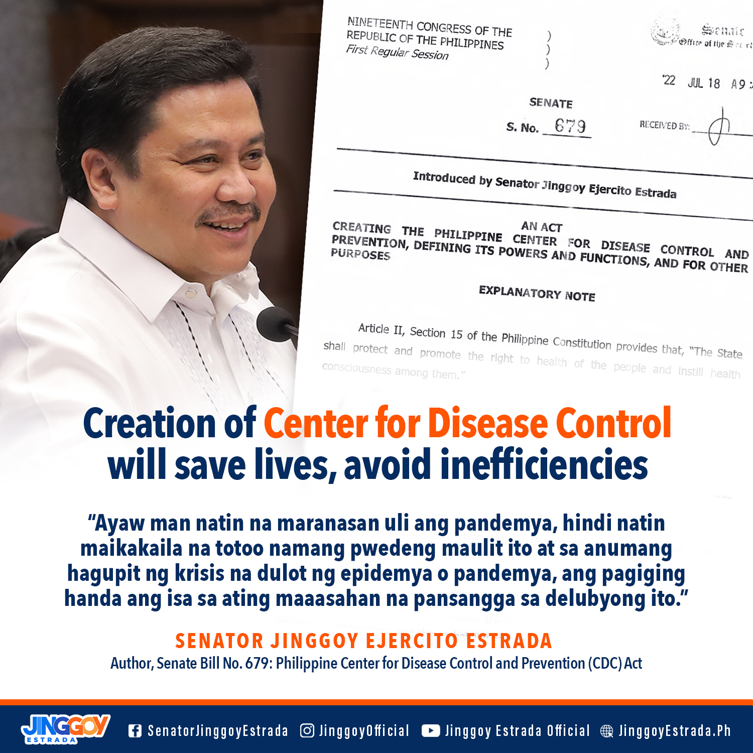 Creation of Center for Disease Control will save lives, avoid ...