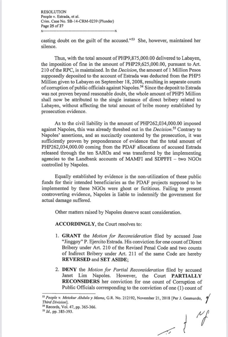 Statement of Senate President Pro Tempore Jinggoy Ejercito Estrada on ...