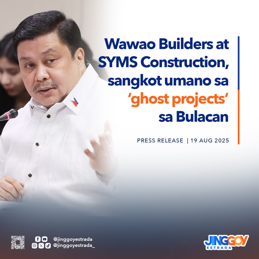 Jinggoy exposé: One of the Top 15 DPWH contractors behind ‘ghost ...