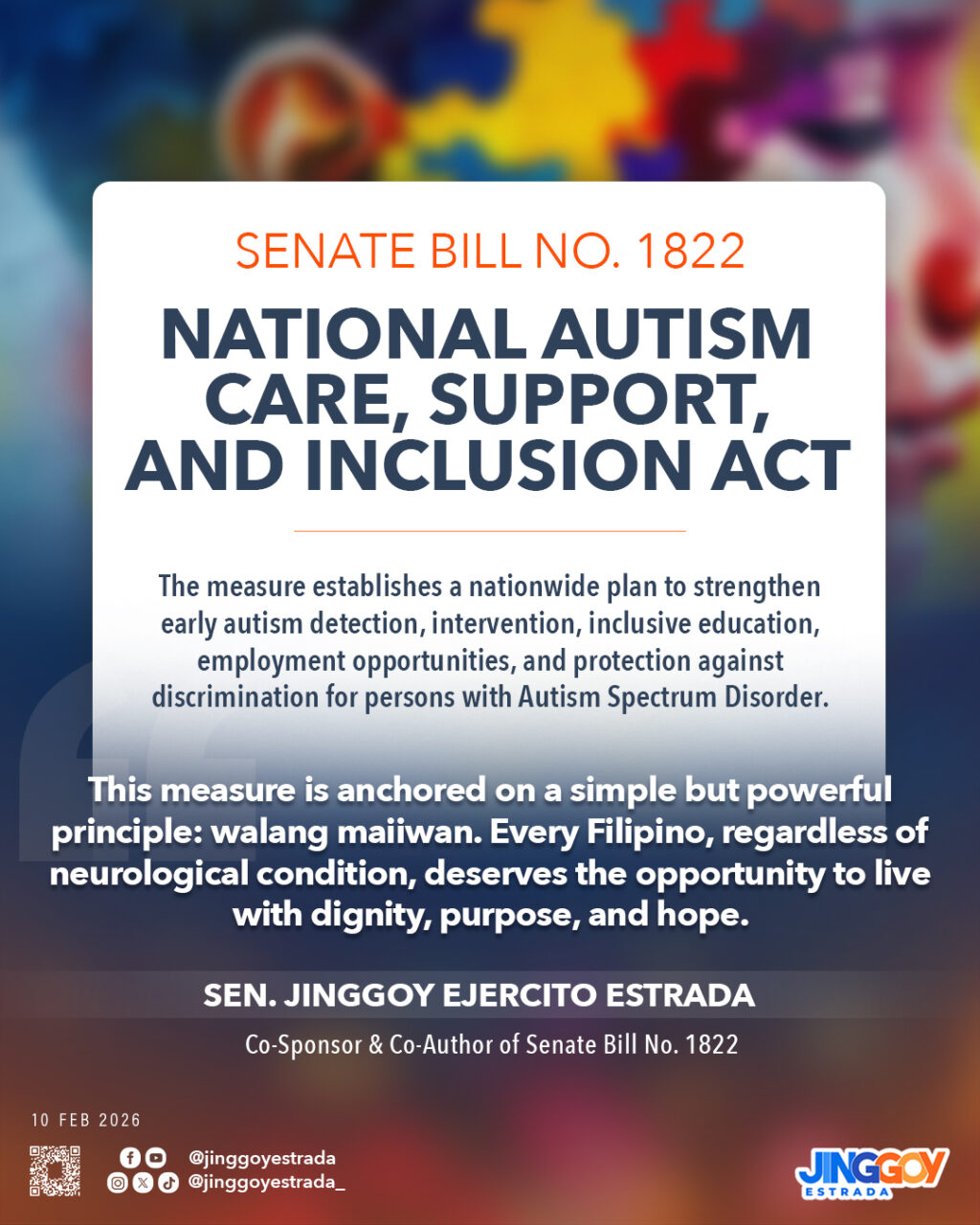 Co-Sponsorship on Senate Bill No. 1822 under Committee Report No. 28 An ...