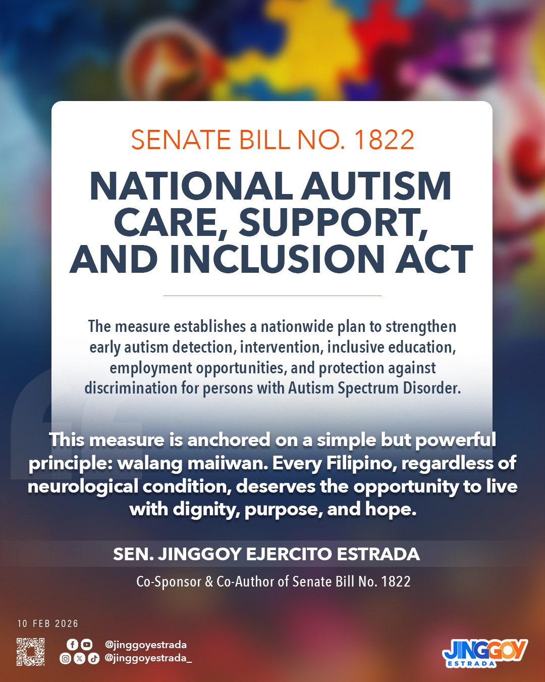 Co-Sponsorship on Senate Bill No. 1822 under Committee Report No. 28 An ...